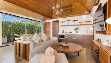 Villa de Luxo, vista para a praia | Roupa de alta qualidade, cofre no quarto, secretária