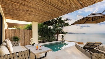 Villa de Luxo, vista para a praia | Roupa de alta qualidade, cofre no quarto, secretária