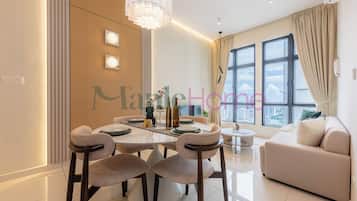 Suite Deluxe, 1 quarto, não fumadores | Sala de jantar