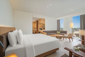 Suite Executiva, 1 cama king-size | Lençóis de algodão egípcio, roupa de alta qualidade 