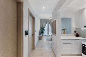 Apartamento Standard, varanda, Vista para a cidade | Cozinha privada