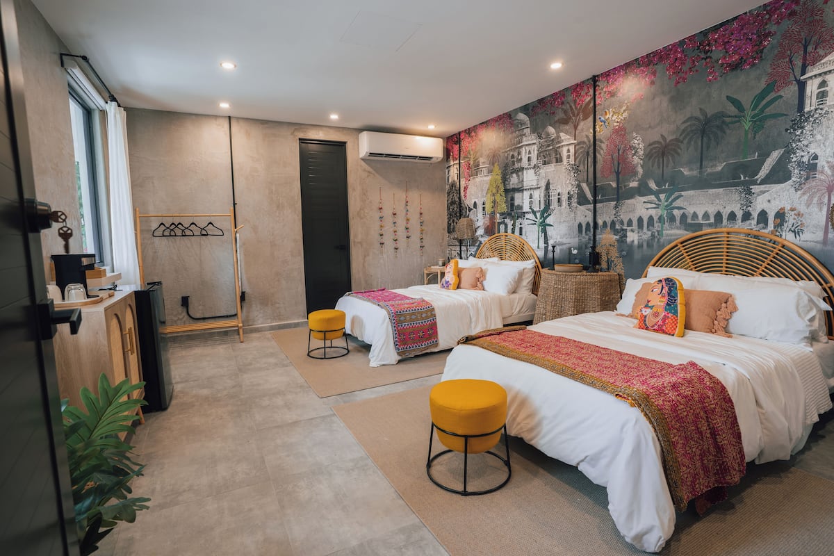 Quarto Quádruplo | Cofre no quarto, ferro/tábua de engomar, Wi-fi grátis 