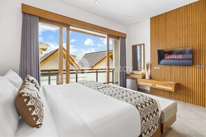 Villa, 2 quartos, varanda, vista para a piscina | Vista do quarto