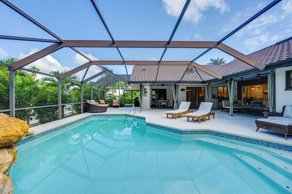 Saltwater Pool & Dock: Canal-front Cape Coral Home - Sanibel Island, FL