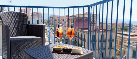 Suite de Luxo, vista para o mar | Varanda