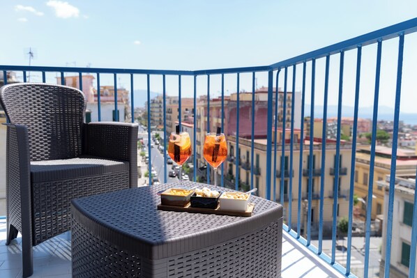 Suite de Luxo, vista para o mar | Varanda