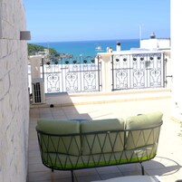 Quarto Duplo ou Twin Deluxe, vista para o mar | Terraço/pátio interior