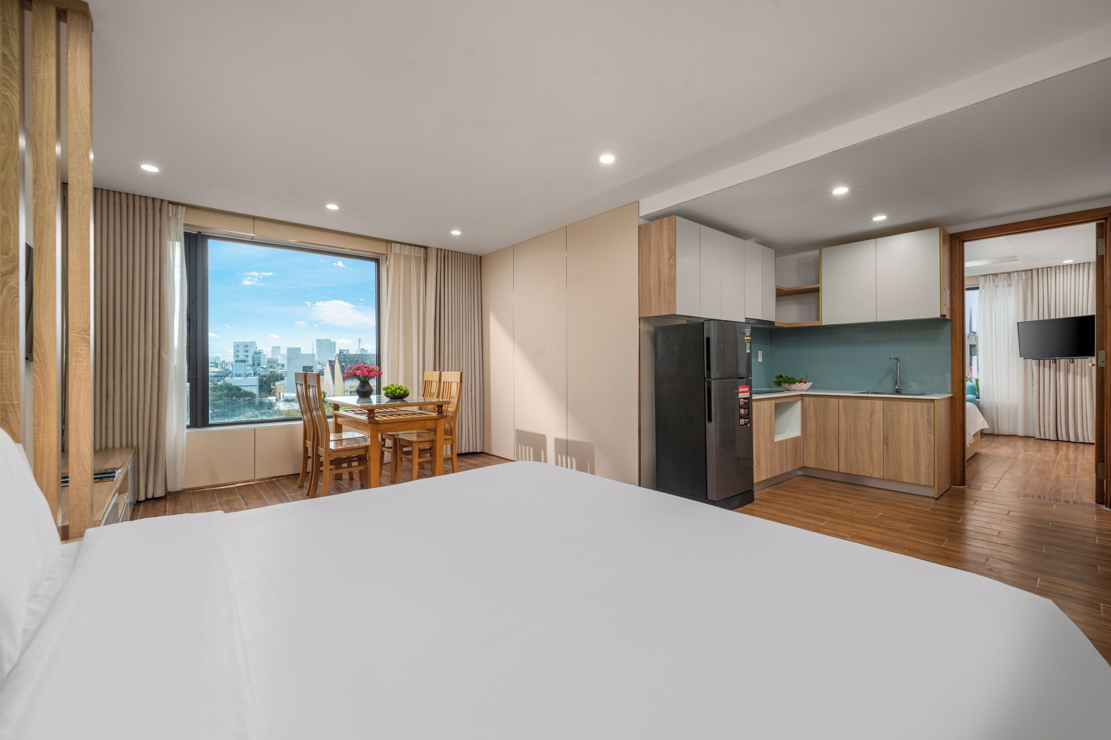 Apartamento Familiar, 2 quartos, cozinha, Vista para a cidade | Pormenores do interior