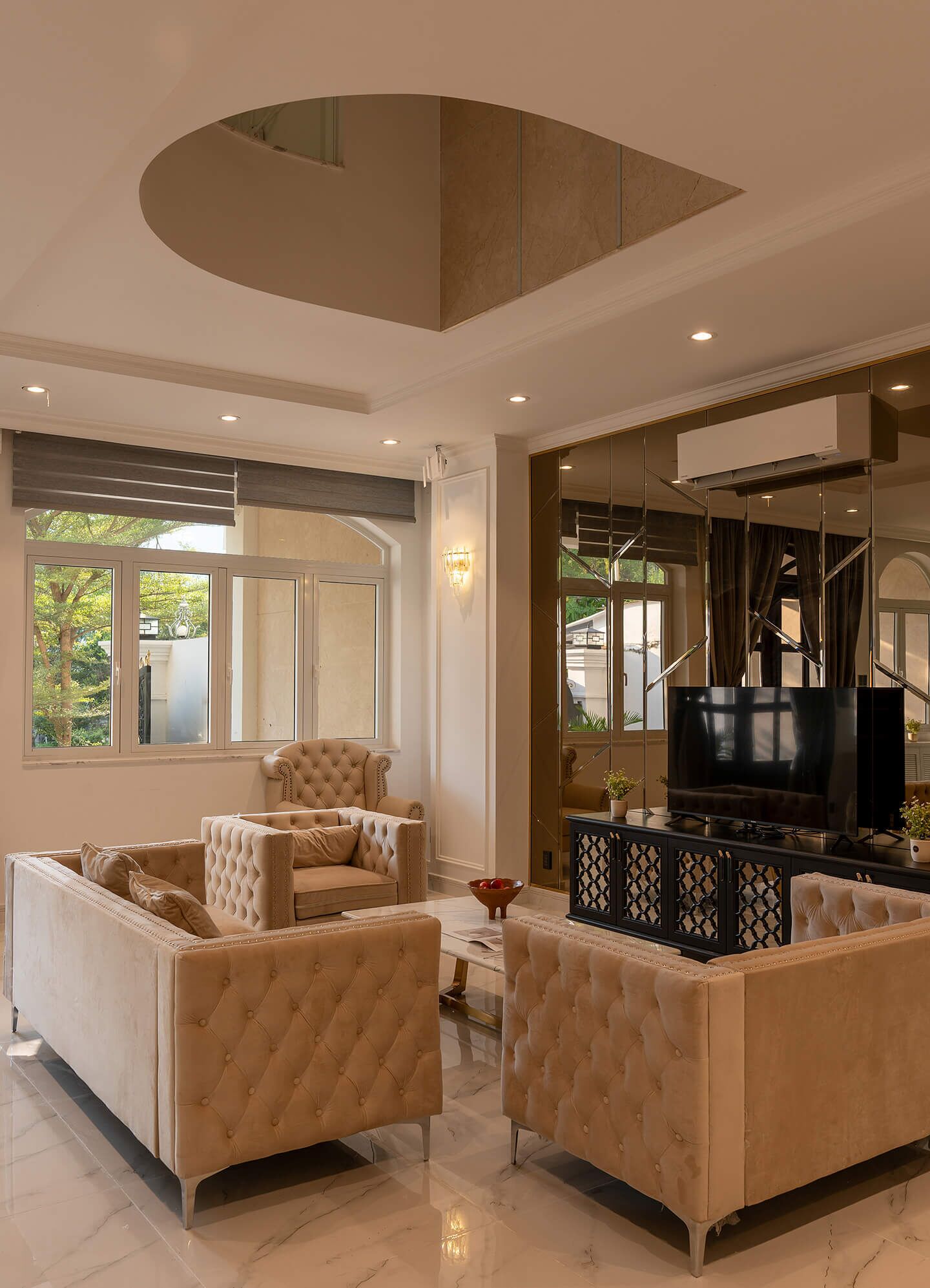 Villa Básica, varanda | Sala de estar