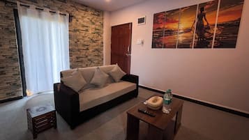 Apartamento Familiar, varanda, vista para o jardim | Sala de estar