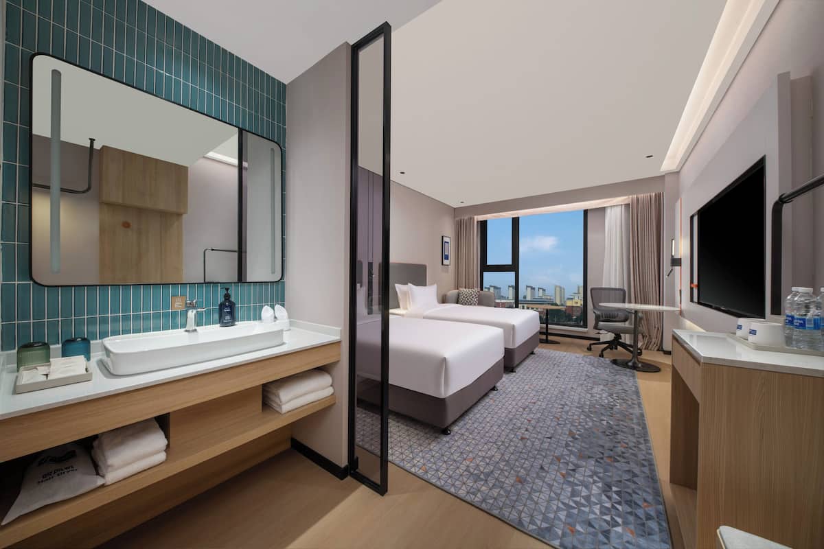 Roupa de alta qualidade, edredões de penas, secretária