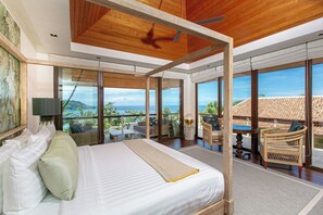 Vila superior, 5 quartos, vista para o mar | Cofres nos quartos, Wi-Fi de cortesia