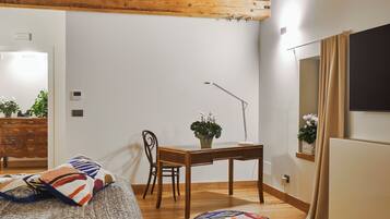 Quarto Duplo Superior, aceitam-se animais de estimação, vista para o jardim | Lençóis de algodão egípcio, roupa de alta qualidade, edredões de penas