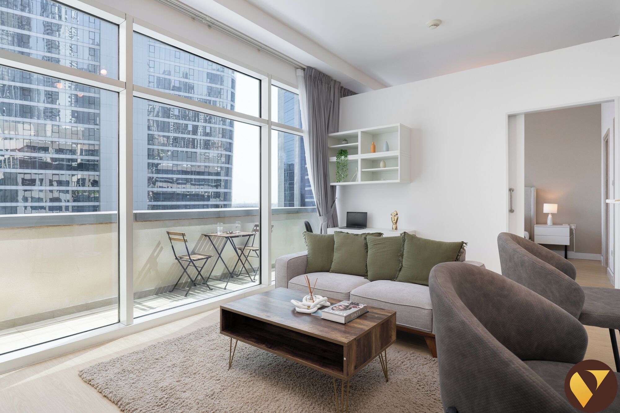 Apartamento de Luxo, varanda, vista para o canal | Lençóis de algodão egípcio, roupa de alta qualidade, cofre no quarto 