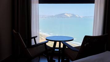 Quarto duplo luxo, vista para o mar | Cofres nos quartos, quartos à prova de som