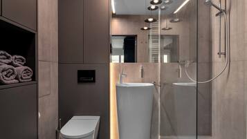 Apartamento, sacada | Banheiro