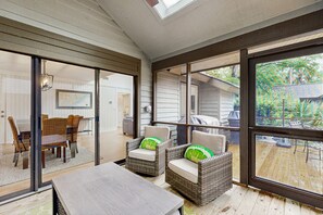 Updated cottage with beautiful views & screened porch - easy walk to ...