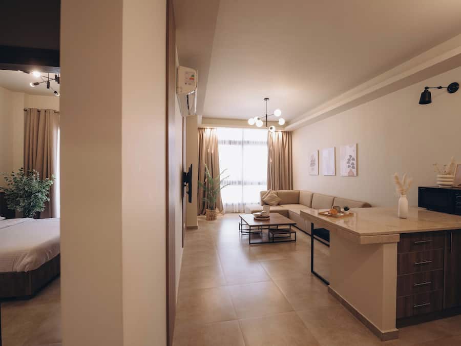 Apartamento Elite, Vista para a cidade | Sala de estar