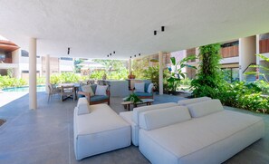 Apartamento básico | Opções para refeição ao ar livre