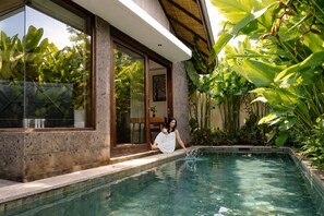 Vila superluxo, 1 quarto, vista para a piscina | Vista do quarto