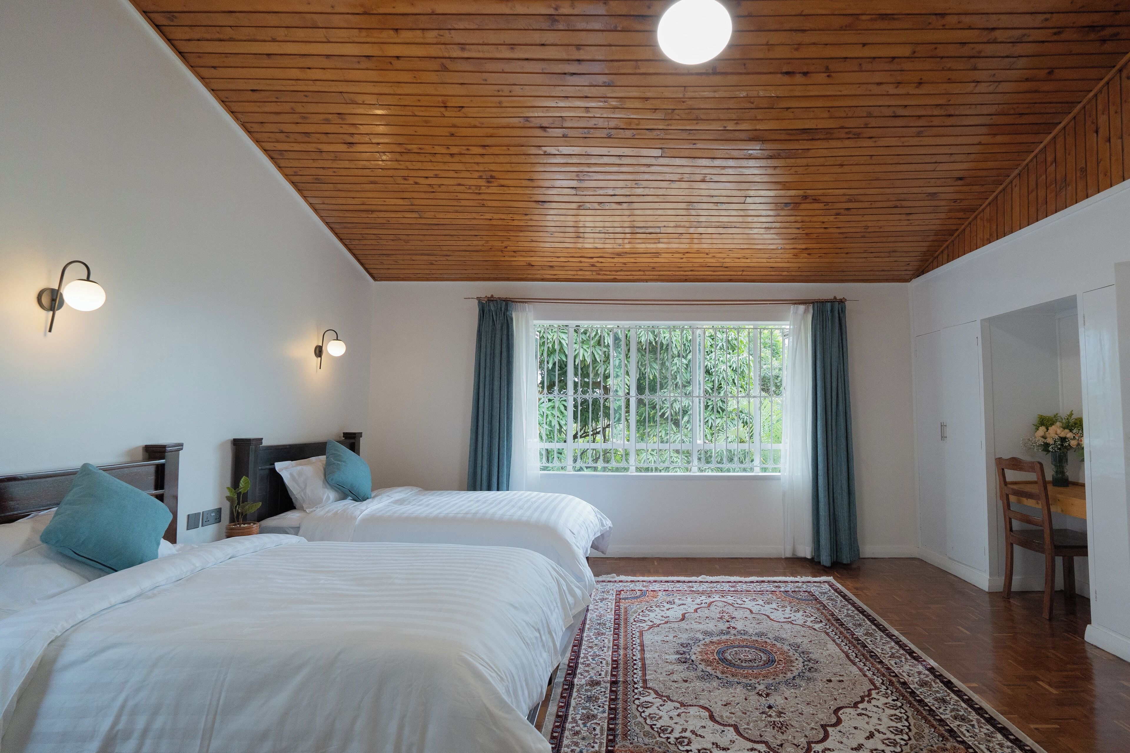 Quarto Twin, vista para o jardim | Wi-fi grátis 