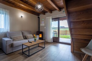 Vila luxo, vista parcial para o mar | Área de estar