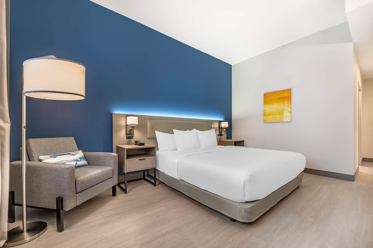 Quarto, 1 cama King, acessível, para não fumantes | Wi-Fi de cortesia