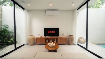 Villa de Luxo, 2 quartos, piscina privativa | Sala