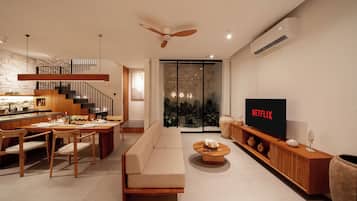 Villa de Luxo, 2 quartos, piscina privativa | Sala