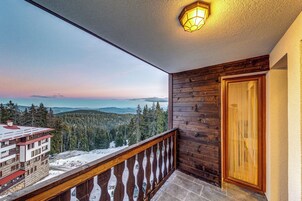 Apartamento Deluxe, varanda, vista para a montanha | Terraço/pátio interior