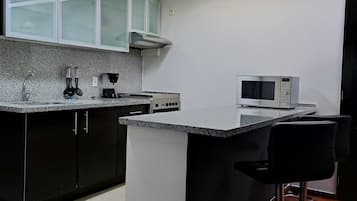 Apartamento de Luxo, vista para o jardim | Cozinha privada
