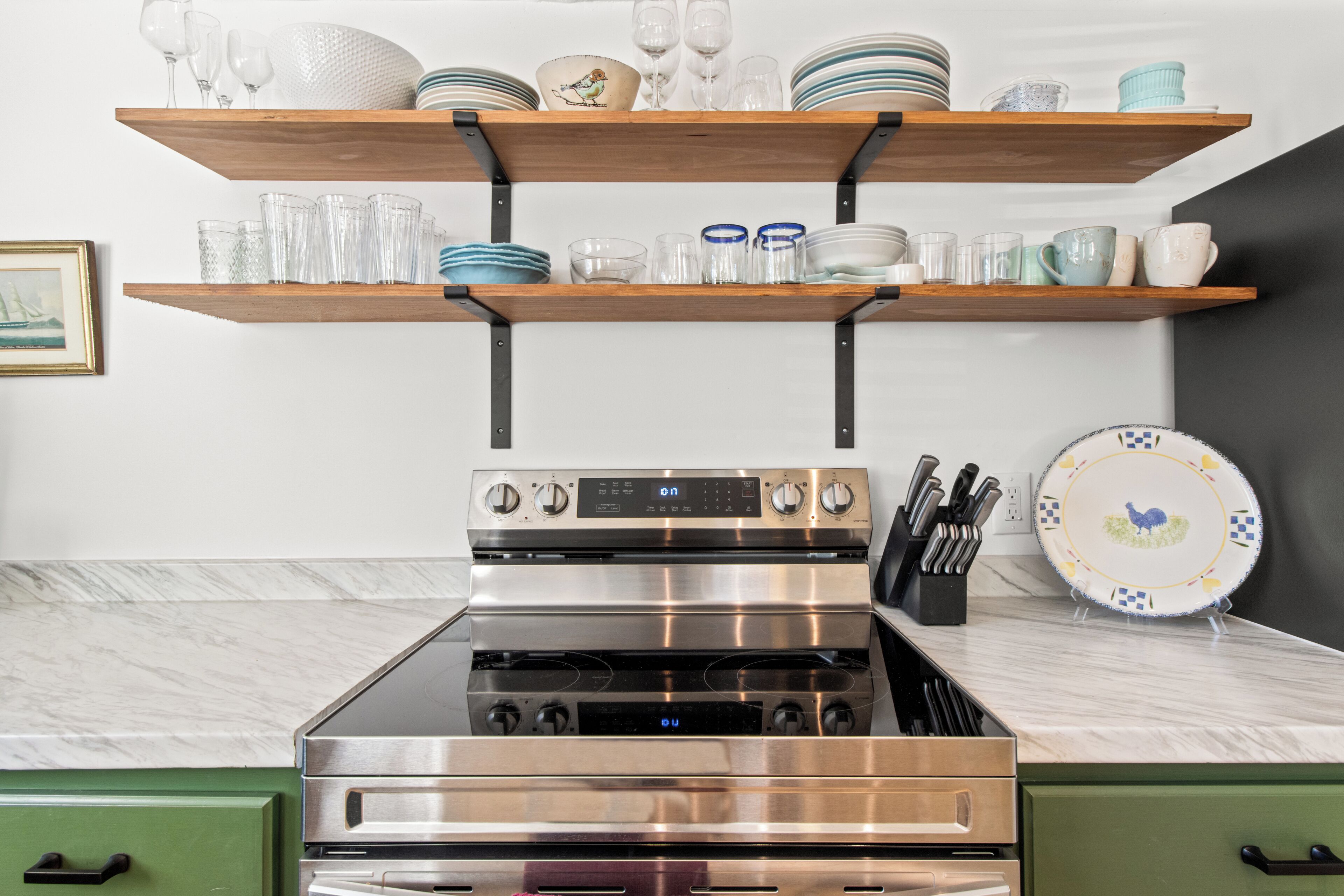 Casa, 2 quartos | Cozinha privada | Geladeira grande, micro-ondas, fogão, cooktop