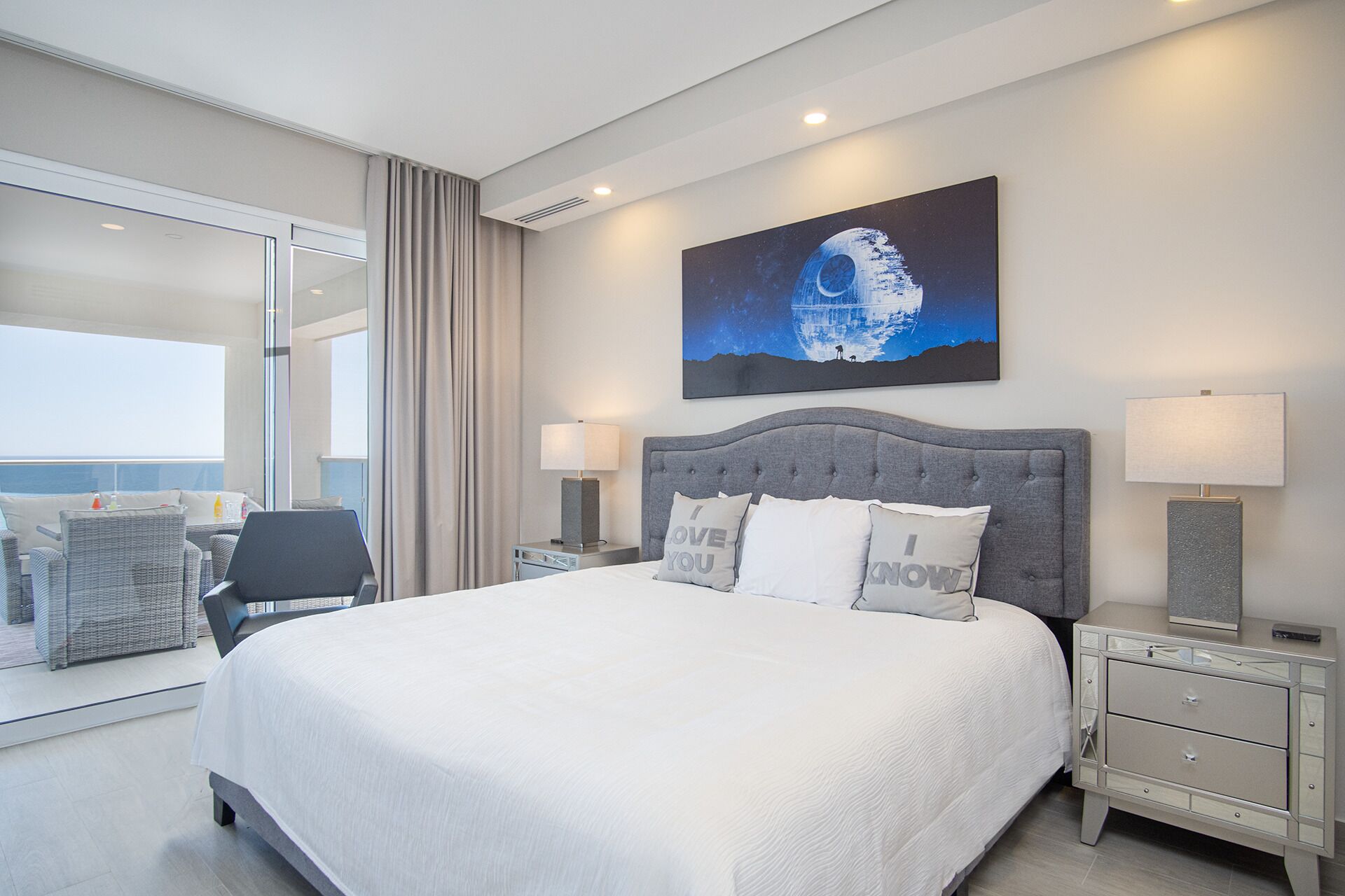 Condo, várias camas, sacada, vista para o oceano (Encantame Towers Velero 801) | 3 quartos, individualmente decorados, individualmente mobiliados