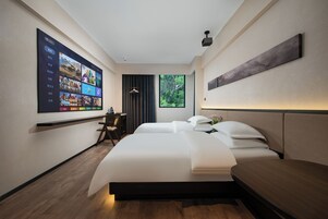 Quarto Twin Panorâmico, pátio, vista para o pátio | Vista do quarto