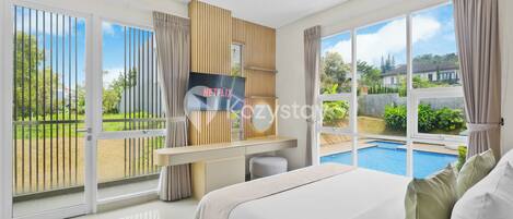 Apartamento, 2 quartos, vista para o jardim | Vista do quarto