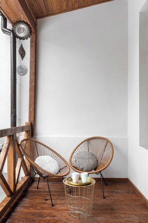 Apartamento, varanda (2) | Ferro/tábua de engomar, Wi-fi grátis 