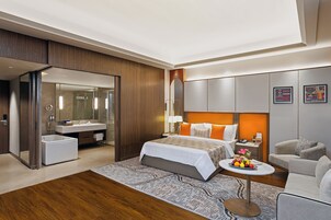 Roupas de cama premium, camas Select Comfort, frigobar