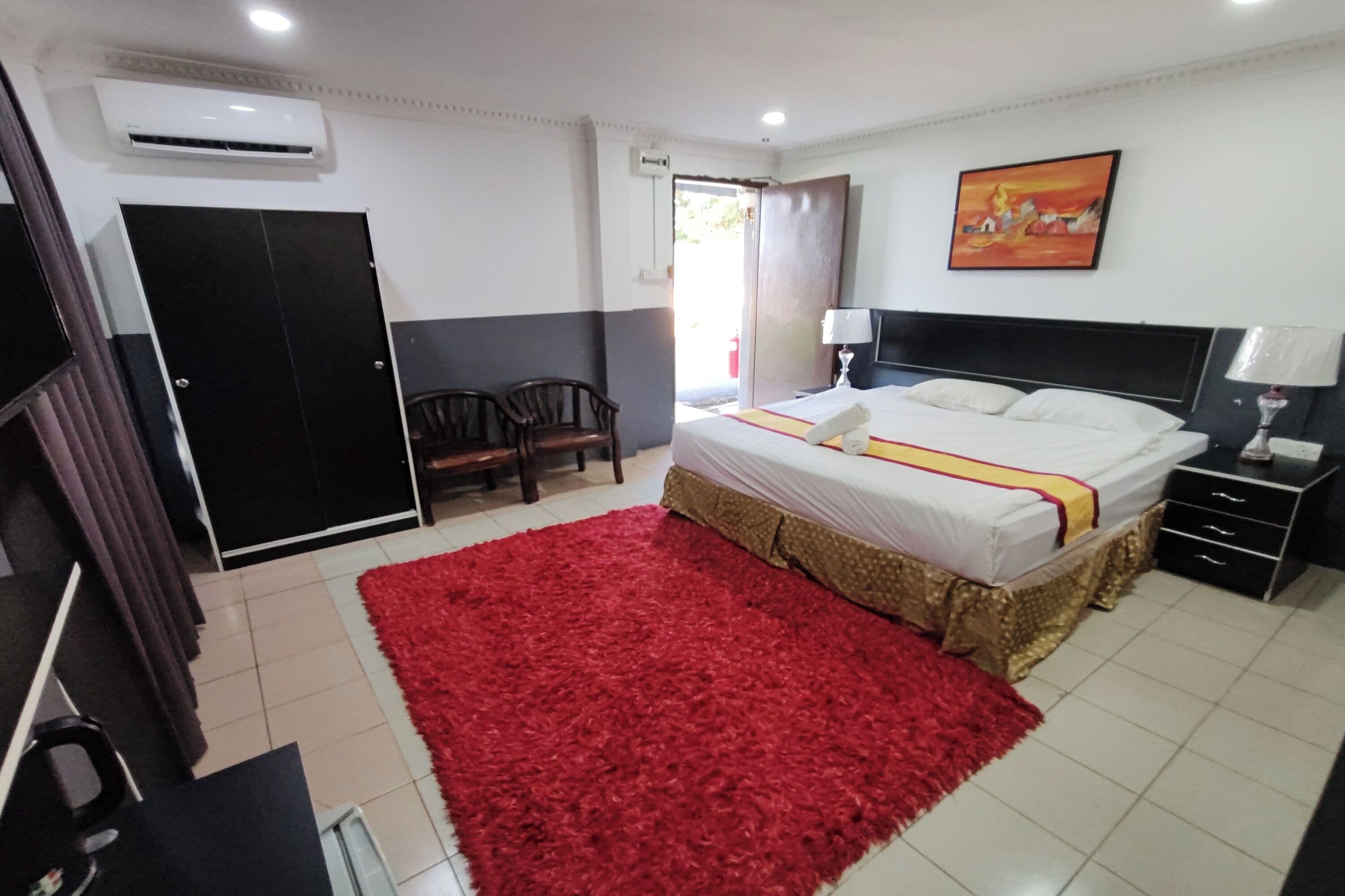 Roupa de cama fornecida 