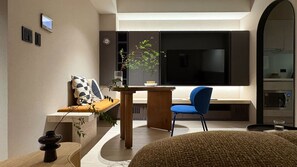 Apartamento | Sala de estar | Televisor de 60 cm com canais por cabo 