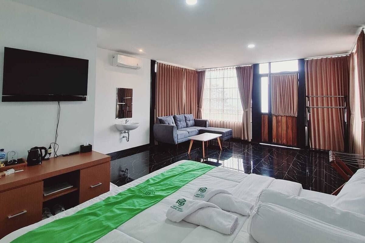 Quarto premium | Escrivaninha, espaço de trabalho para notebook, Wi-Fi de cortesia