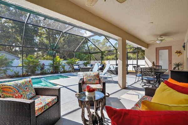 Spacious 4br Retreat With Heated Pool & Spa 4 Bedroom Home - Myakka River State Park, Sarasota
