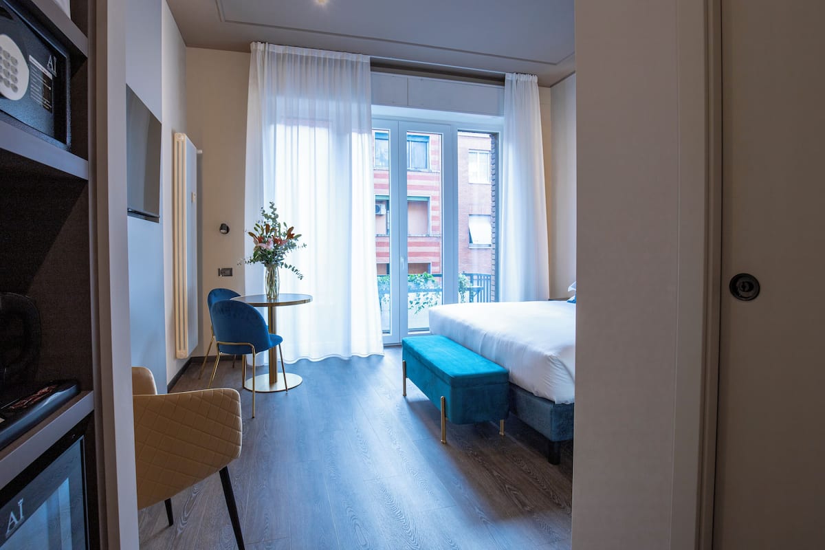 Quarto triplo executivo, vista para a cidade | Roupas de cama de algodão egípcio, roupas de cama premium