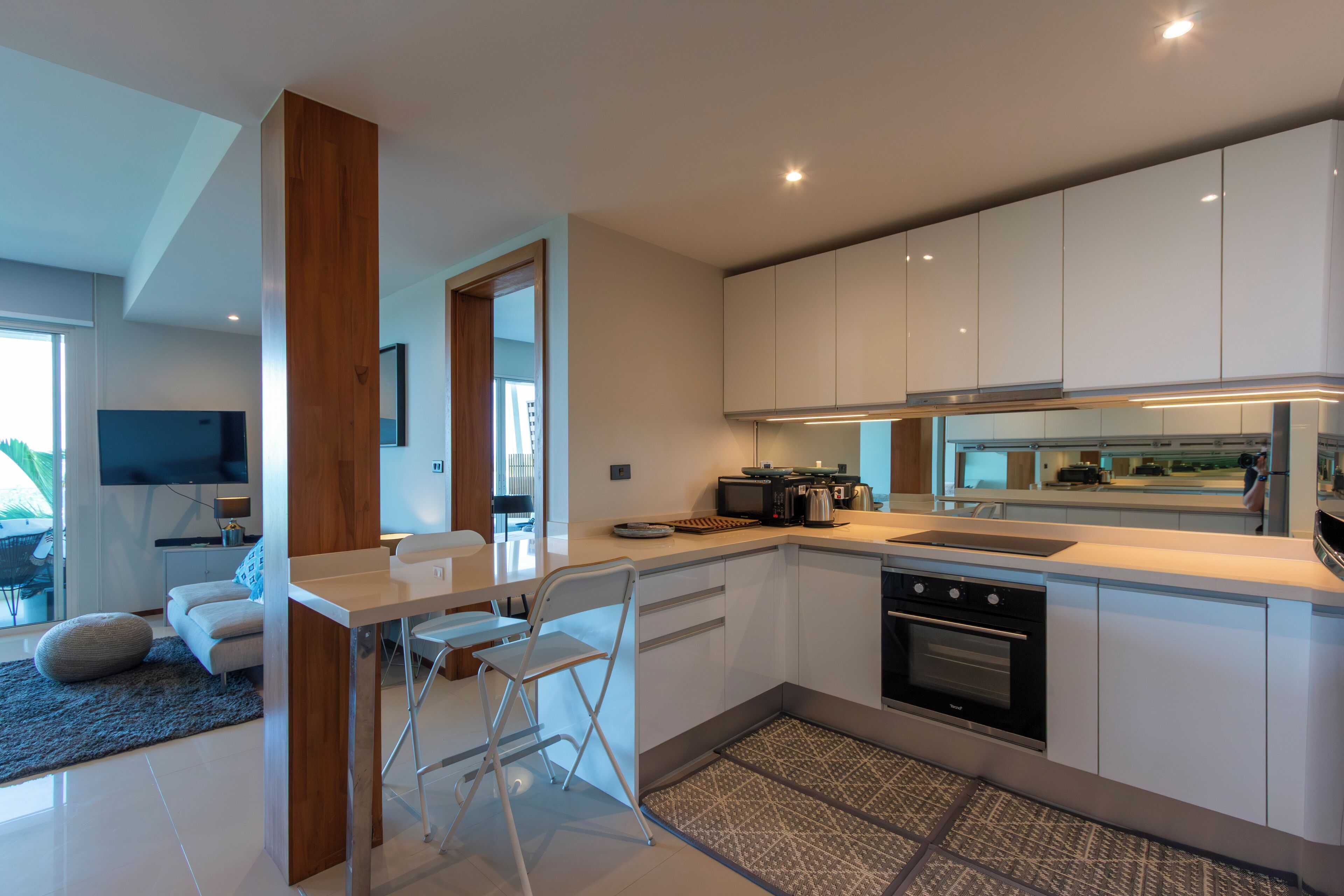 Apartamento, varanda | Cozinha privada