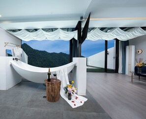 Quarto elite | Roupas de cama premium, frigobar, Wi-Fi de cortesia, roupa de cama