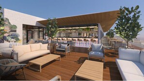 Bar à beira da piscina