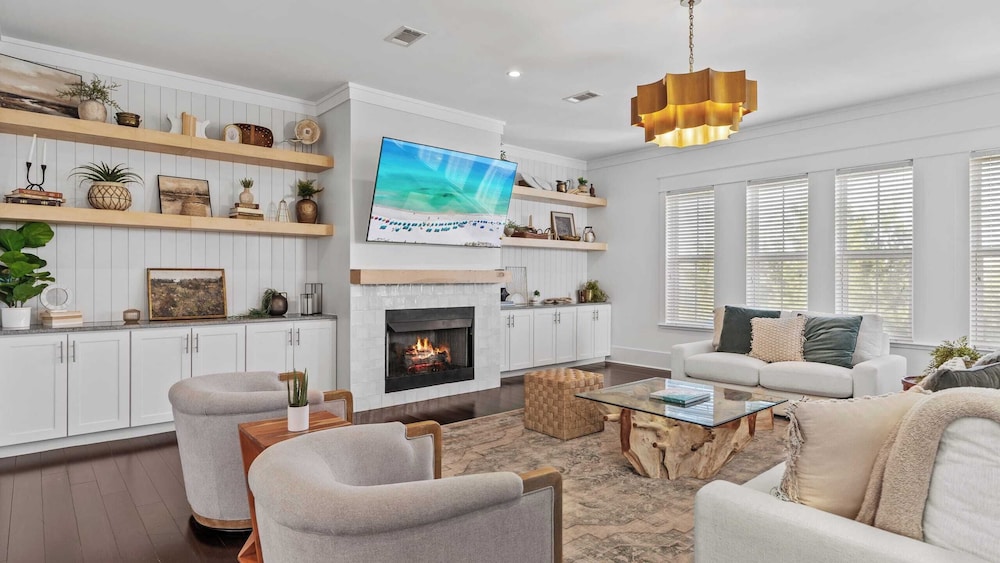 2 Homes, Sleeps 25 Pool, Firepit, Free Golf Carts Blue Mountain Beach - Seaside, FL