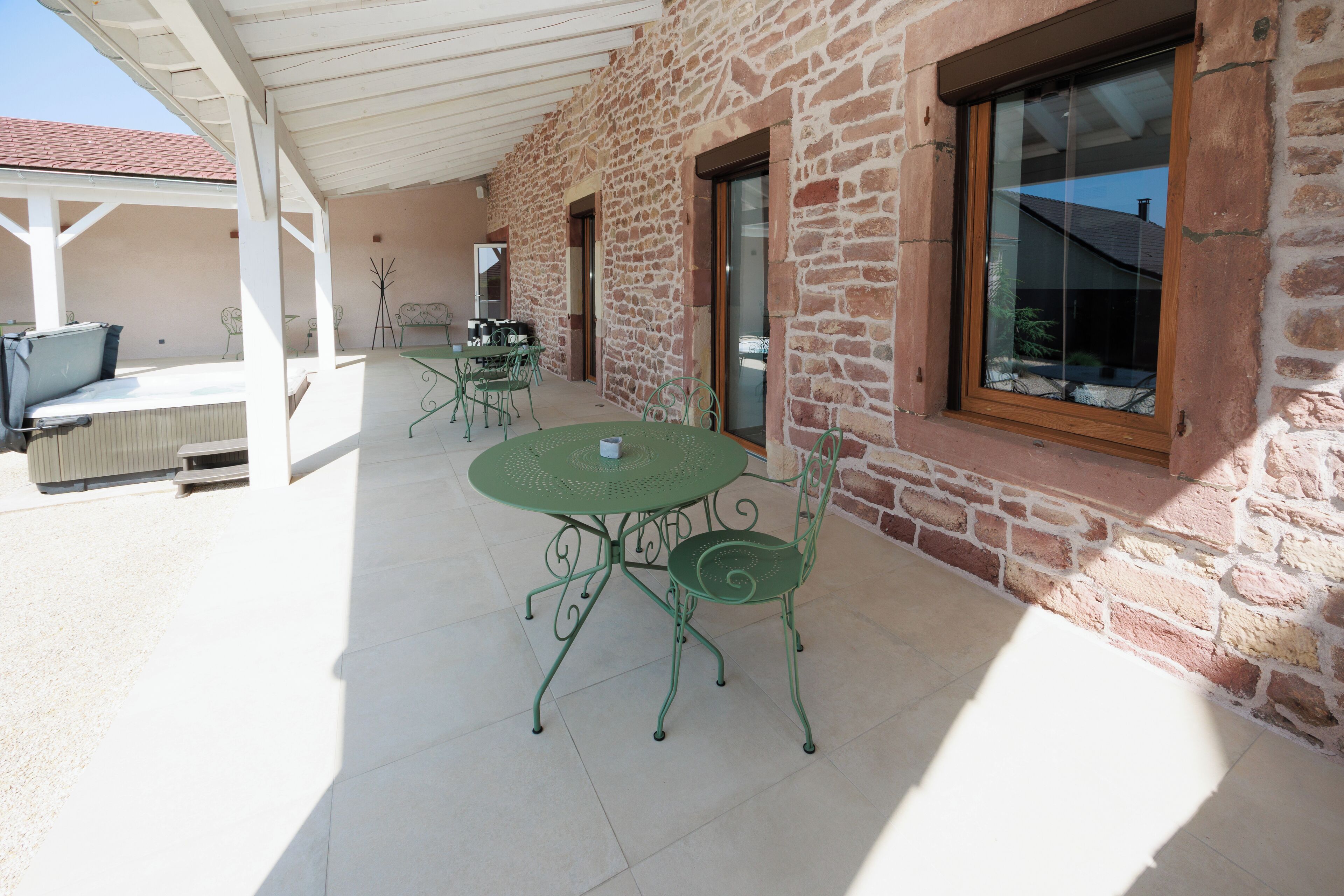 Quarto Duplo ou Twin de Luxo, vista para o pátio | Terraço/pátio interior