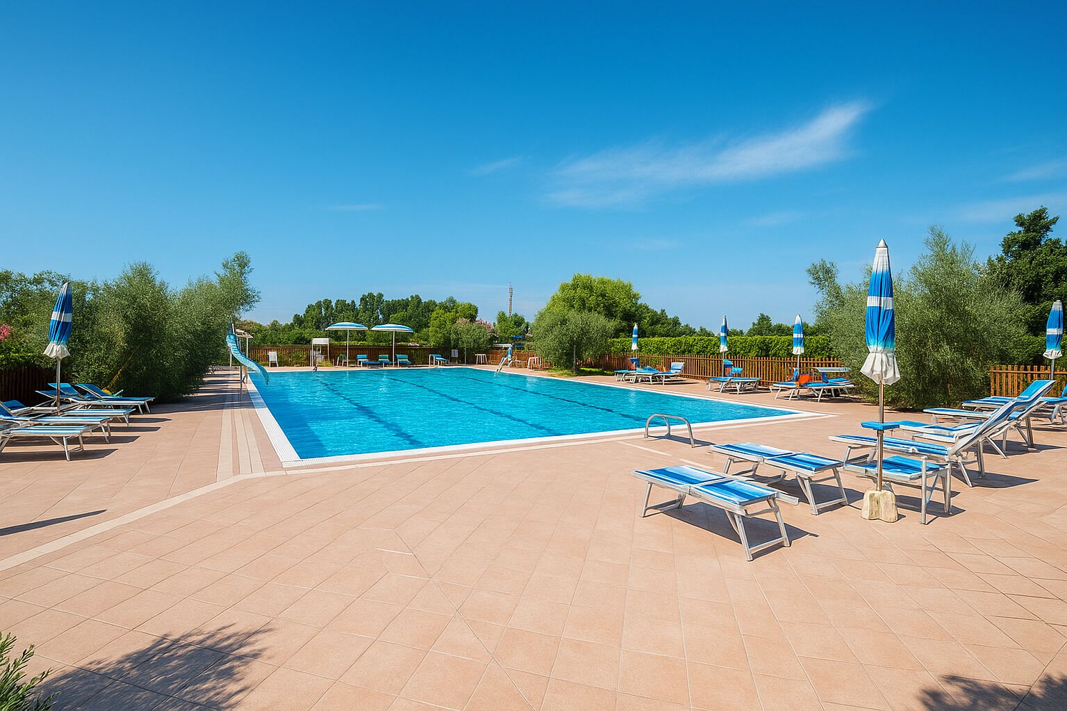 Piscina exterior sazonal 