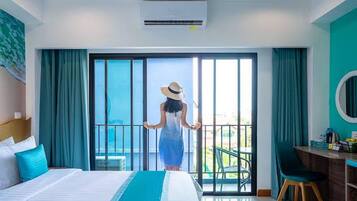 Quarto Duplo Deluxe, varanda, Vista para a cidade | Vista do quarto