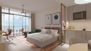 Roupas de cama antialérgicas, cofres nos quartos, escrivaninha